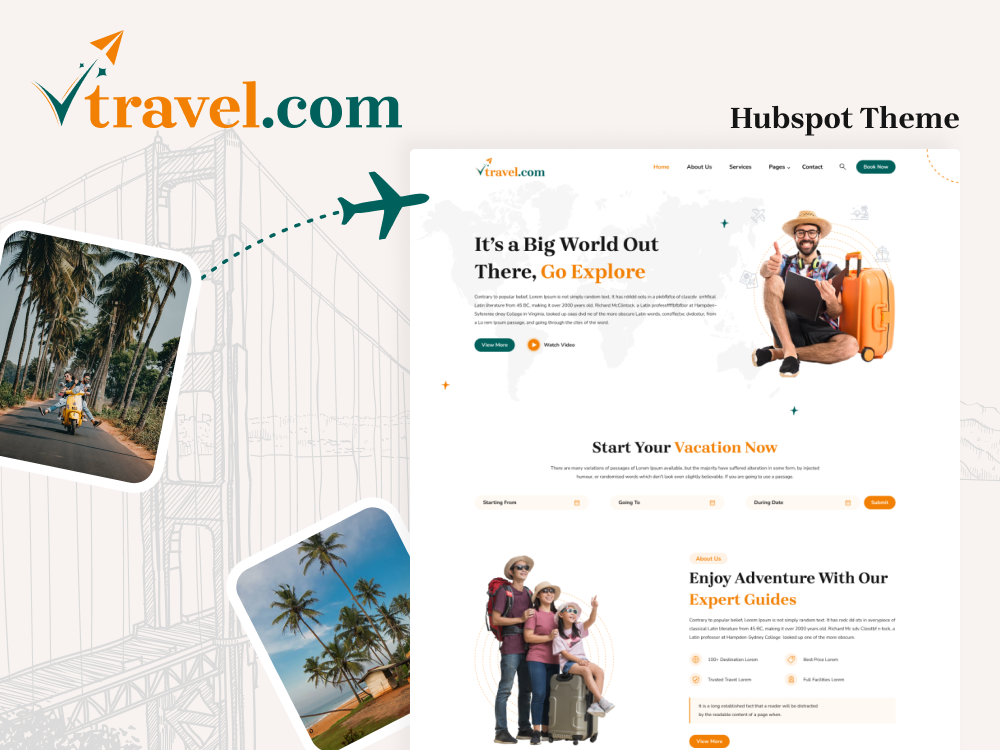 travelling Theme by 2CUBE Studio